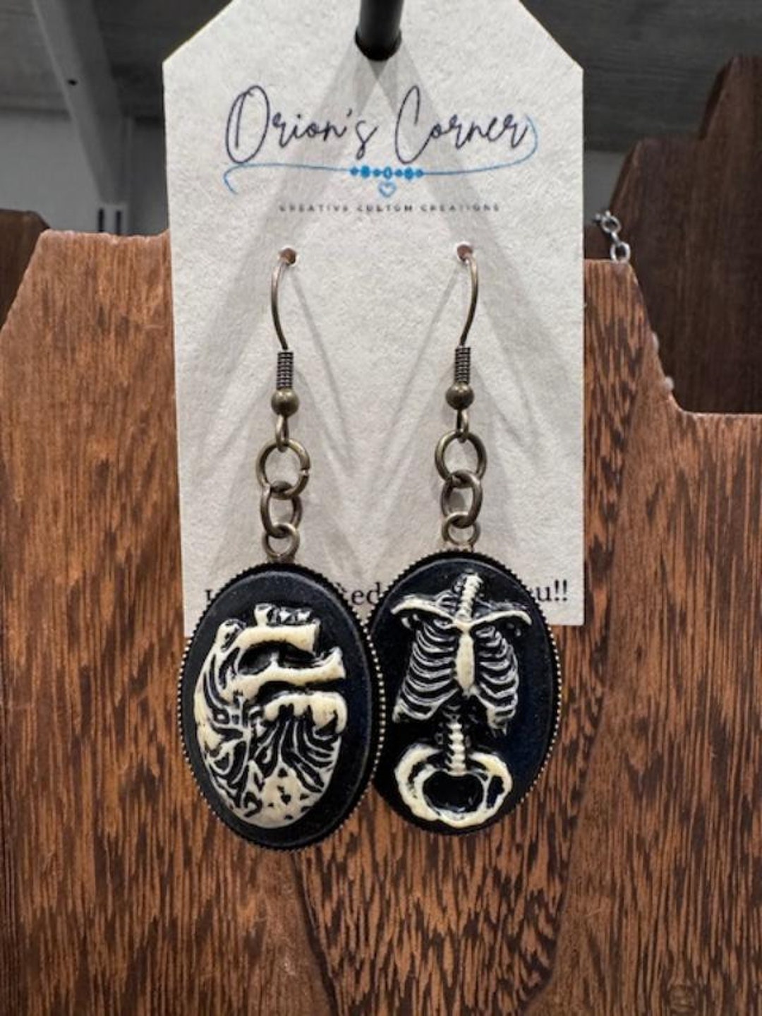 Anatomy Theme Dangle Earrings, Science Lover Gift, Unique Statement ...