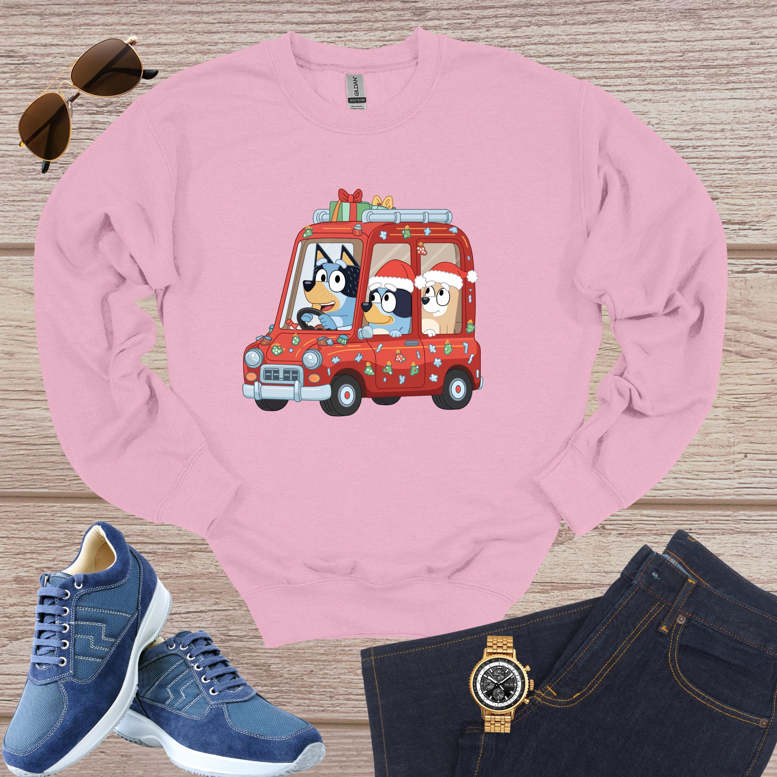 Bluey Christmas Family Sweatshirt, Bluey Family Holiday Sweatshirt ...