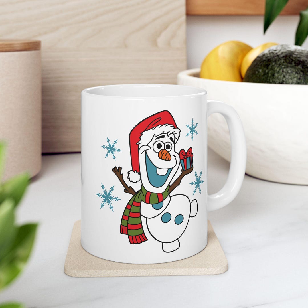 Frozen Olaf Christmas Mug, Cute Olaf Snowman Mug, Merry Christmas Olaf ...