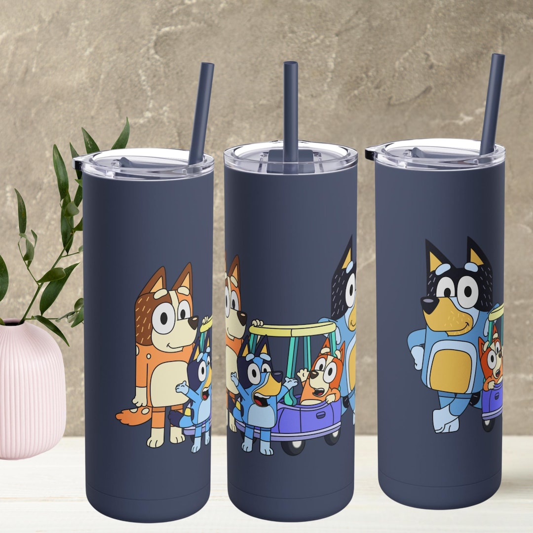 Bluey Family Matte Tumbler, Bluey to Go Cup, Bluey Family Beverage ...