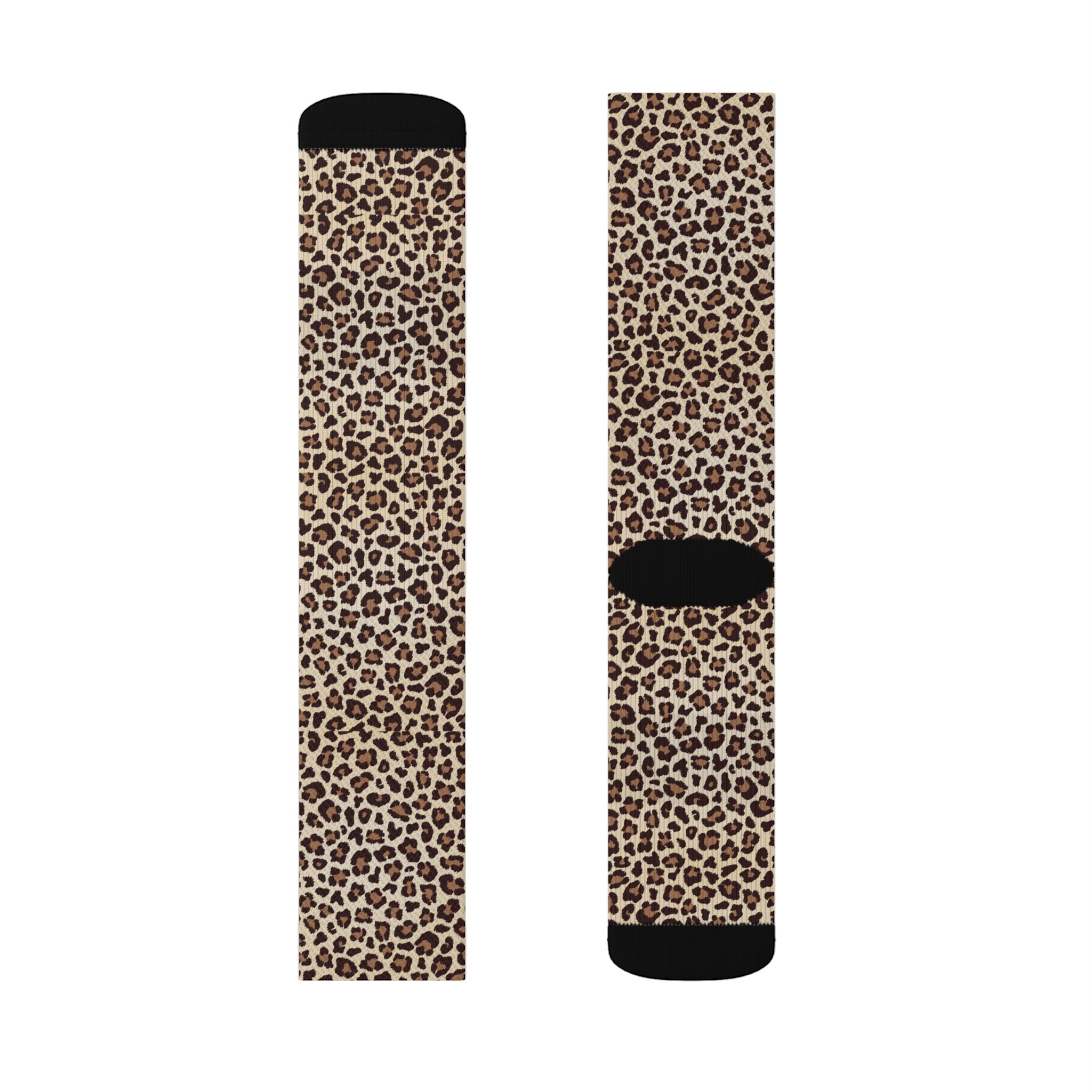 Leopard Print Socks, Leopard Dress Sock, Soft Crew Socks, Stylish Socks ...