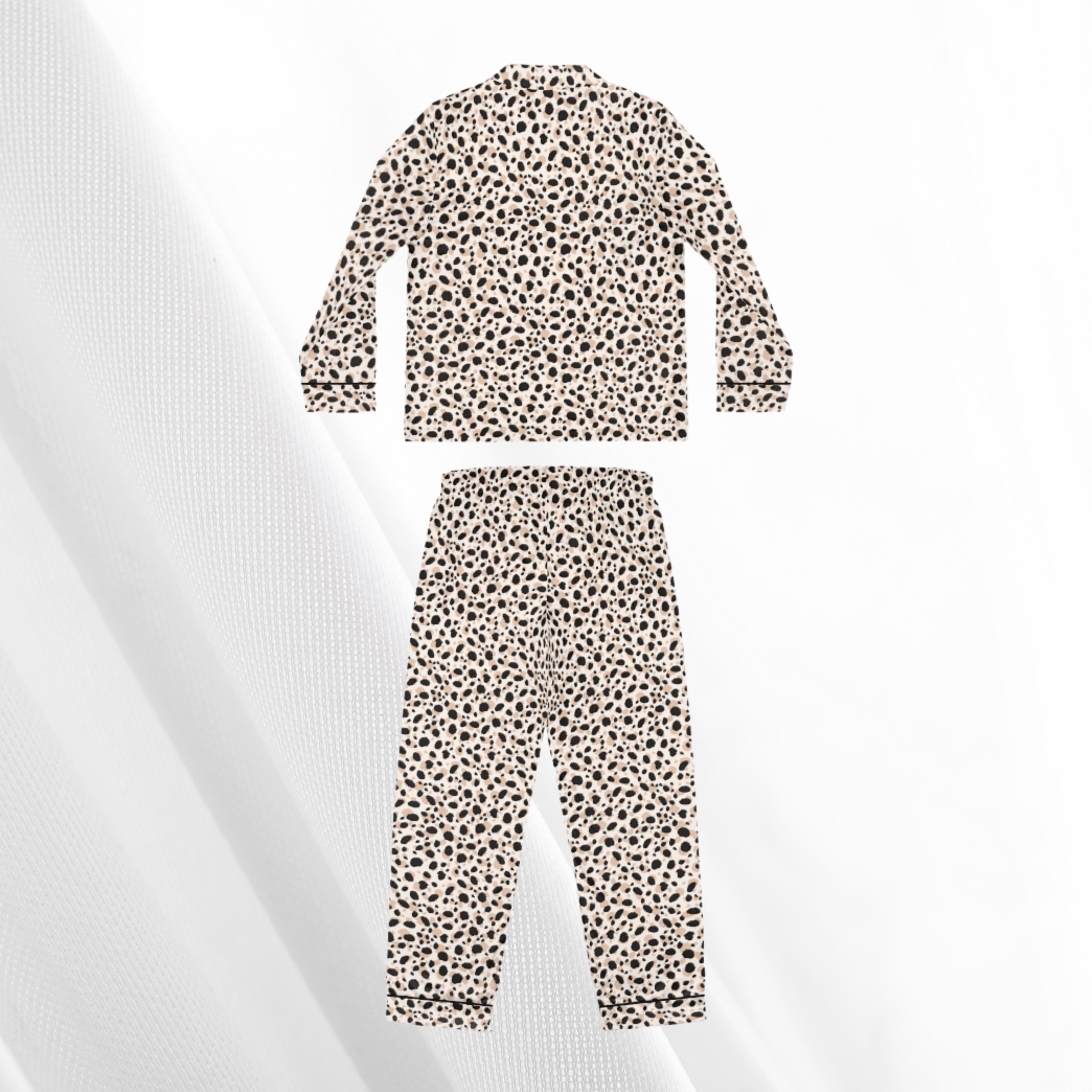 Cheetah Print Satin Pajama Set: Women's Loungewear - Etsy