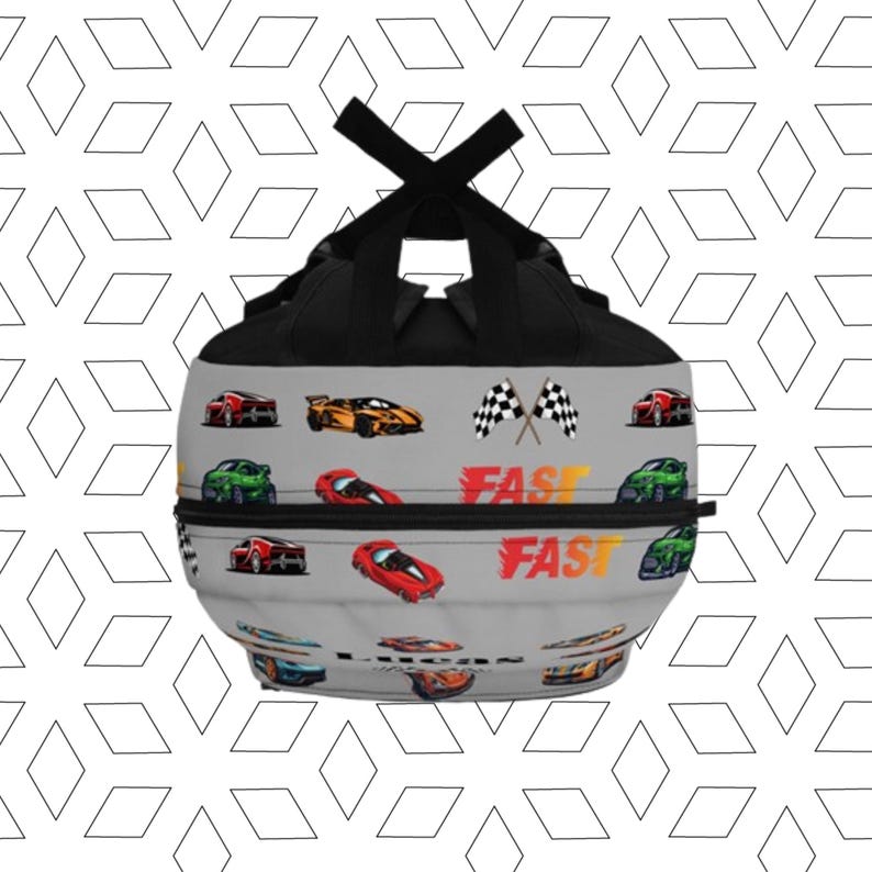 Personalized Race Car Backpack: Kids Back-to-school Gift - Etsy