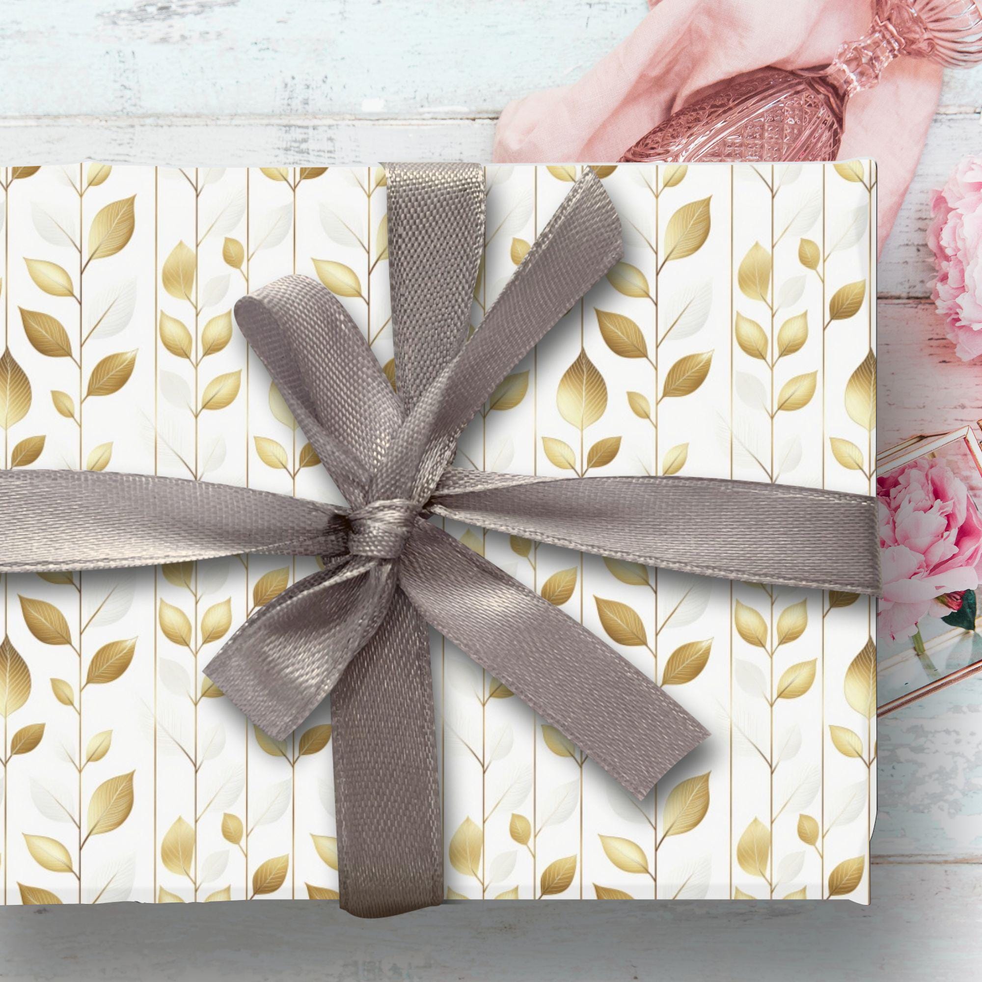 Gold Wrapping Paper Gold Decorative Paper,christmas Wrapping Luxury ...