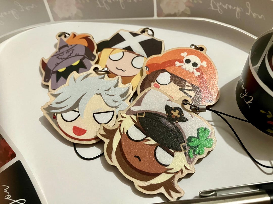 CLEARANCE Guilty Gear Strive 2" Double-sided Wooden Character Charms ...