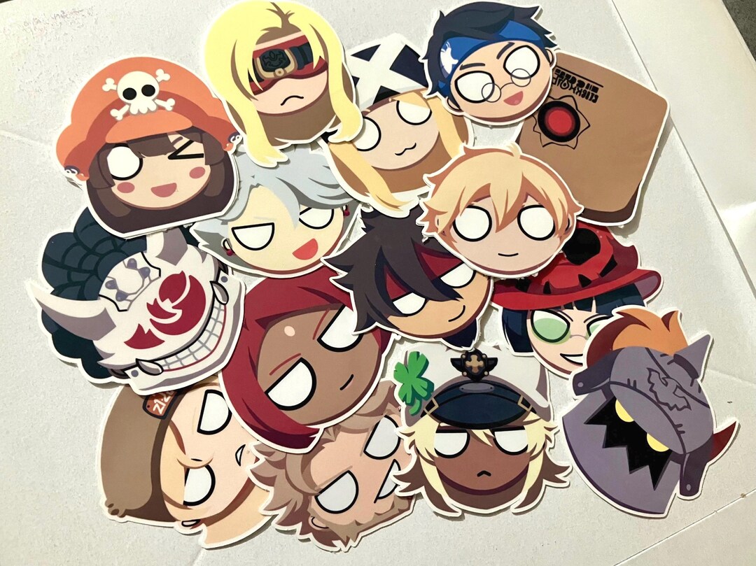 Guilty Gear Strive 2" Character Head Stickers | Full Base Roster ...