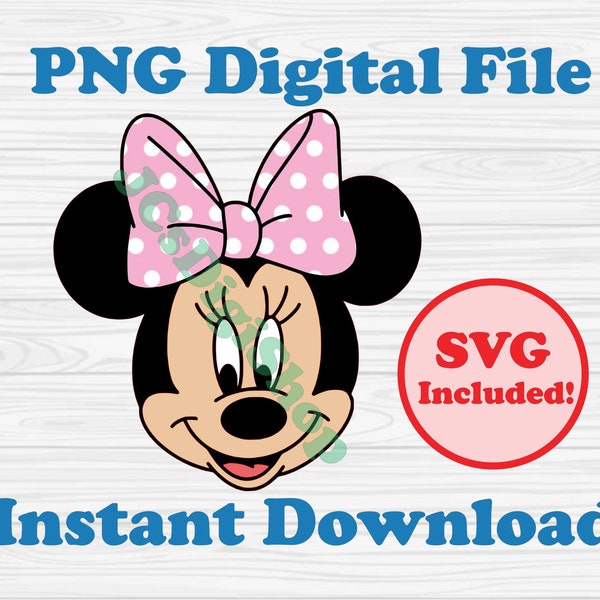 Minnie Mouse Face Printable - Etsy