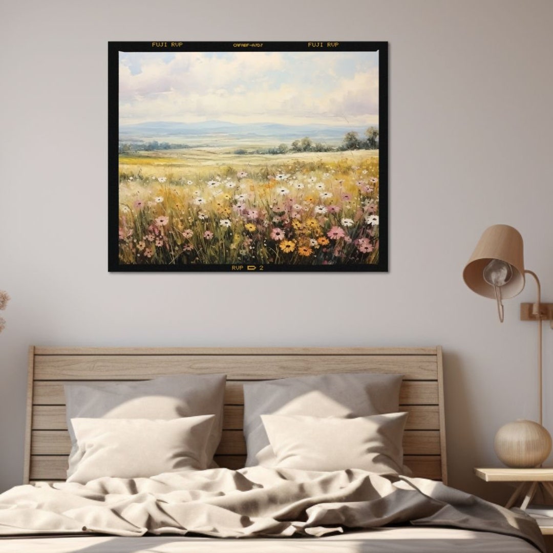 Boho Farmhouse Wall Art: Pampas Grass Print, Rustic Decor, Vintage ...