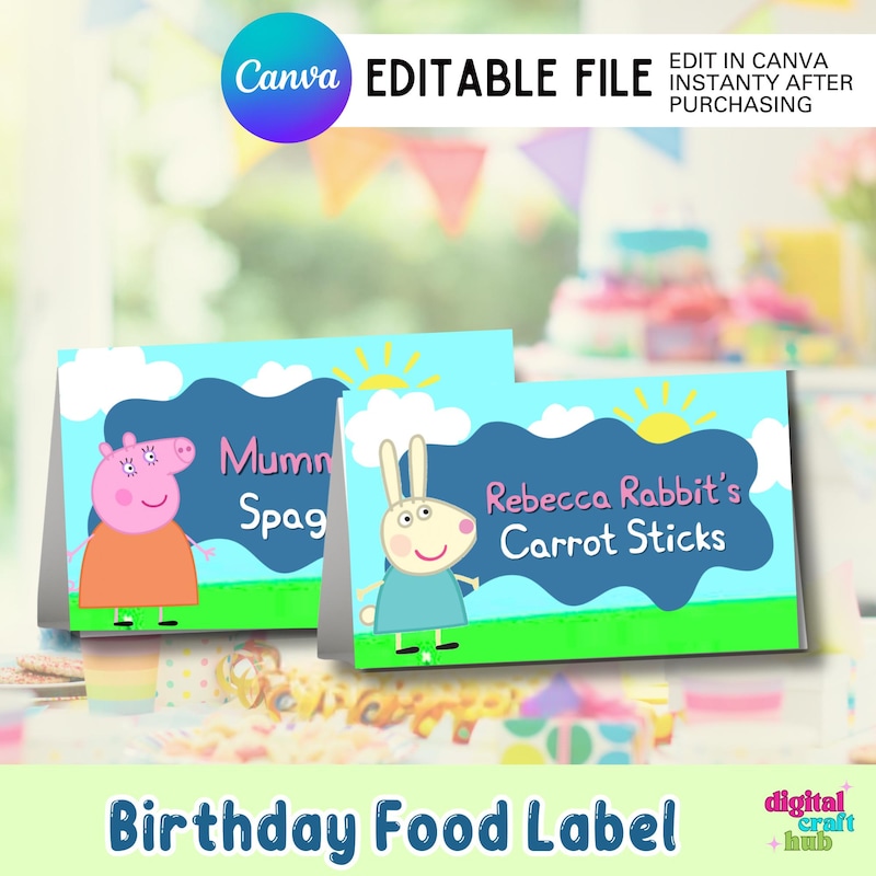 Buffet Food Party Label - Etsy UK