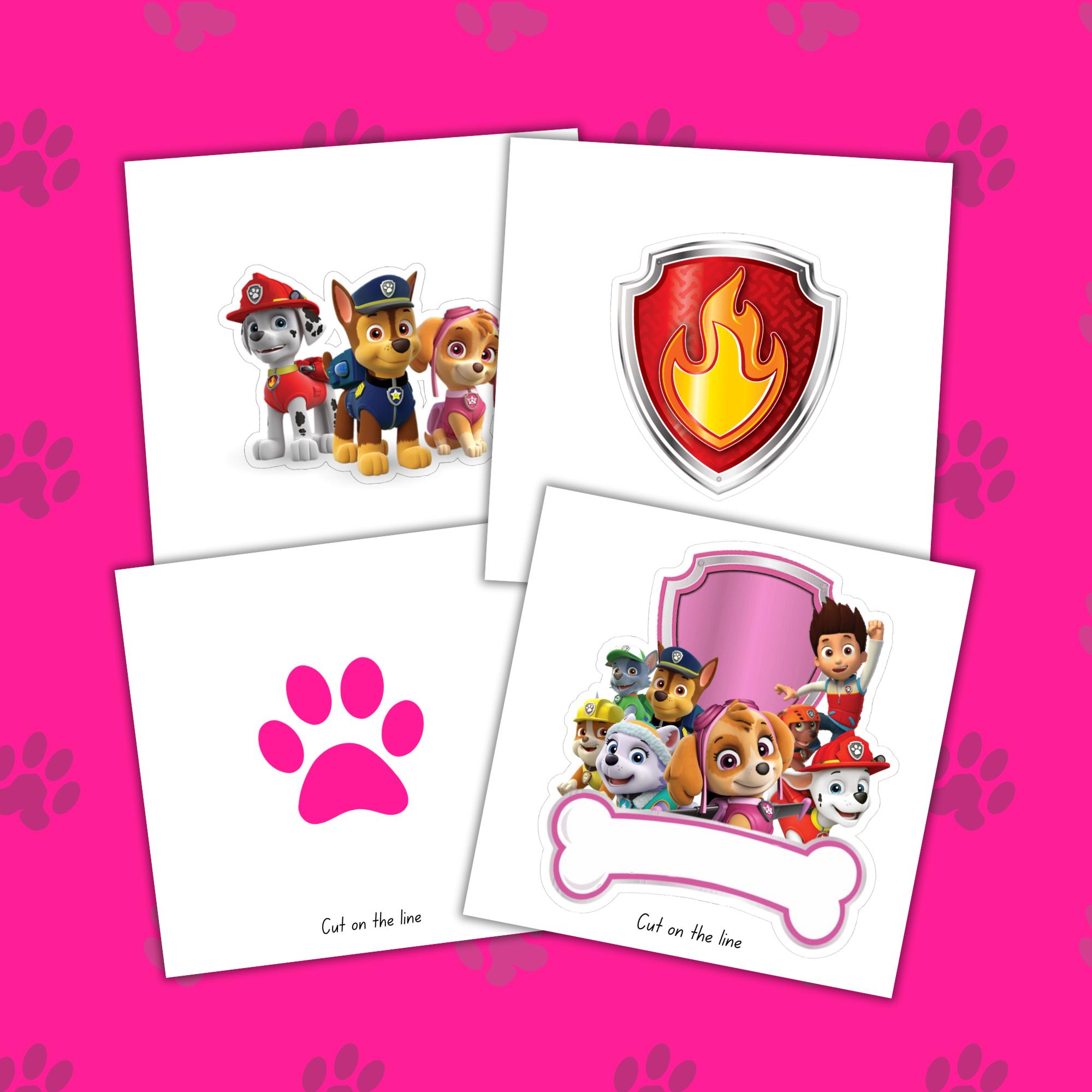 Puppy Rescue Birthday Cake Topper: Editable Printable (digital Download ...