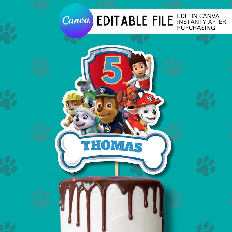 Dog Themed Birthday Cakes - Etsy