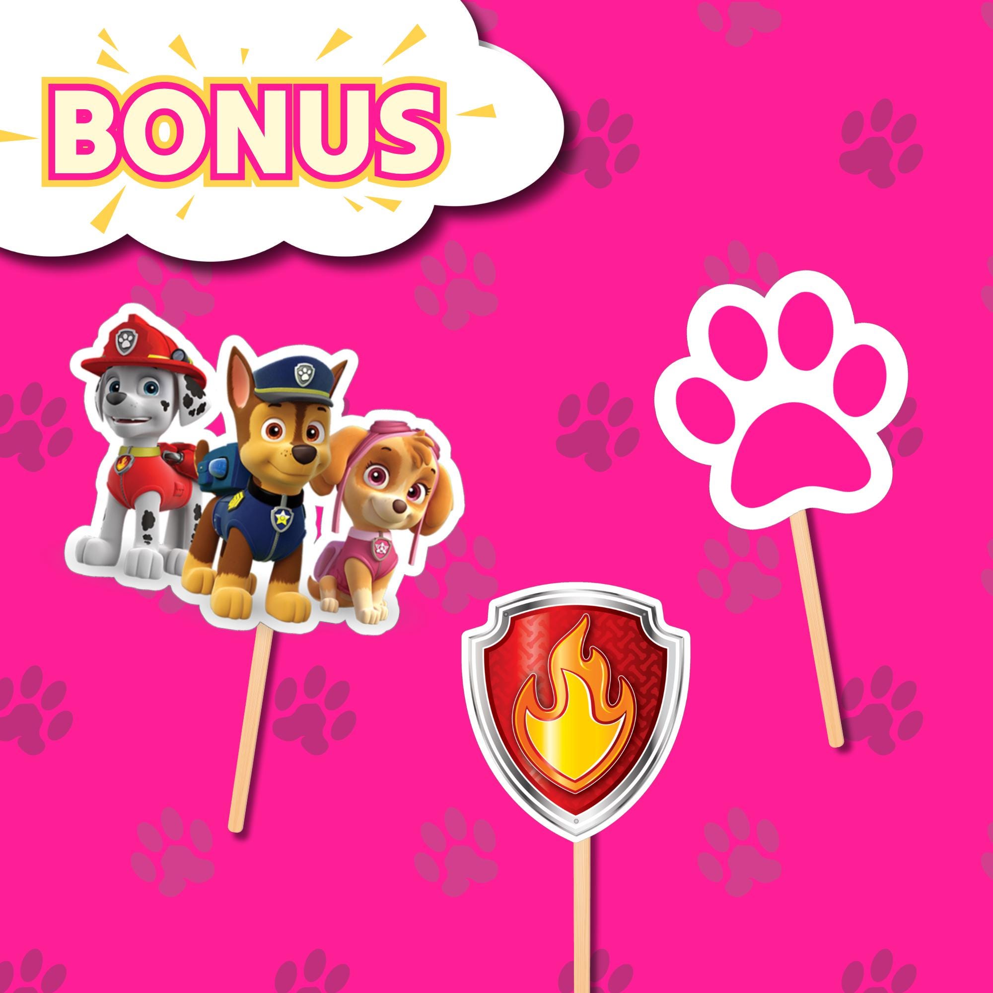 Puppy Rescue Birthday Cake Topper: Editable Printable (digital Download ...