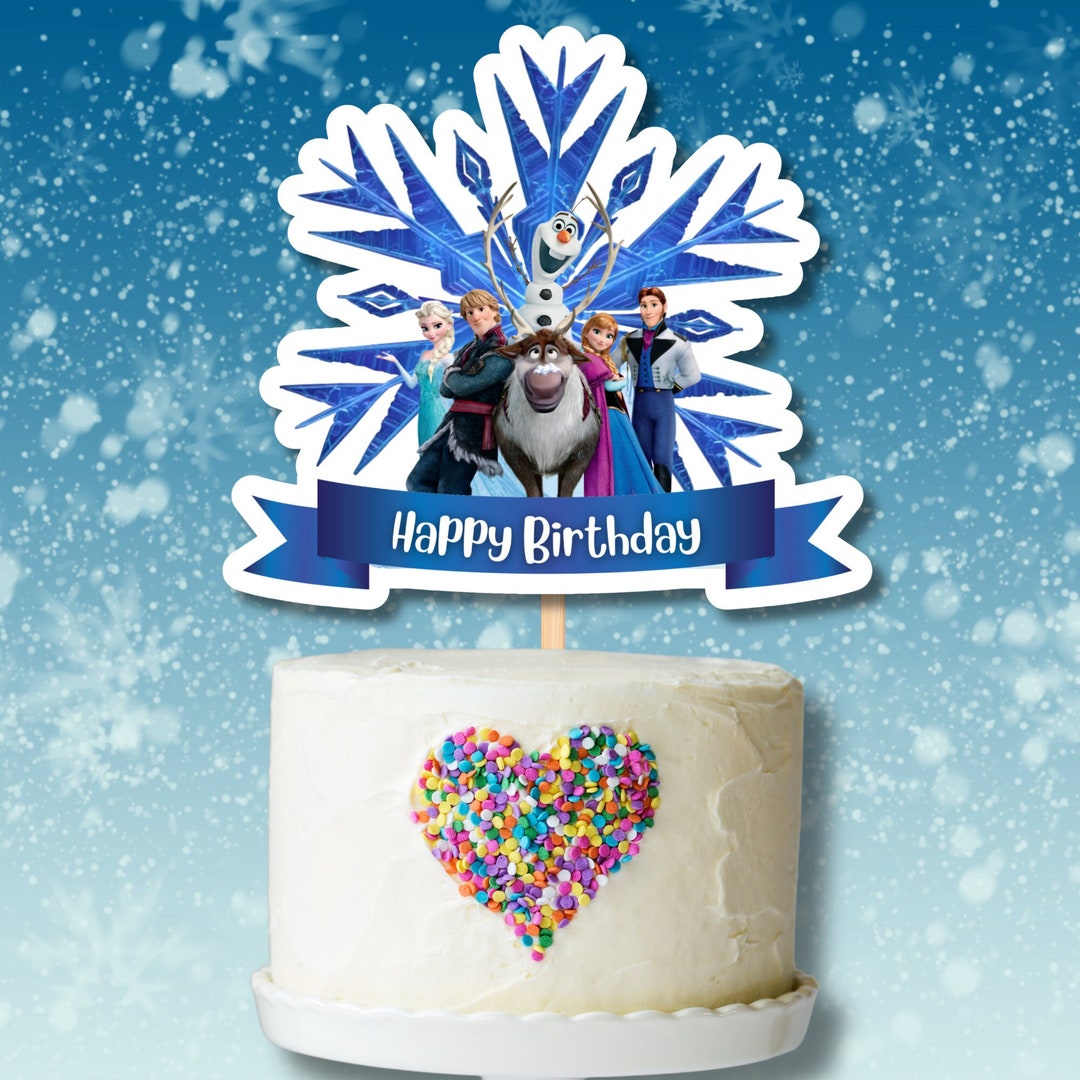 Instant Download Queen of Ice Cake Topper, Frozen Topper, Elsa Cake ...