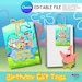 Yellow Sponge Birthday Gift Tags | Under the Sea Party Favors ...