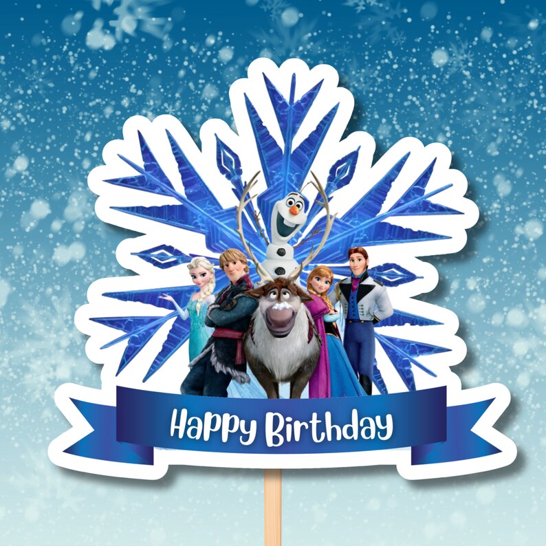 Instant Download Queen of Ice Cake Topper, Frozen Topper, Elsa Cake ...