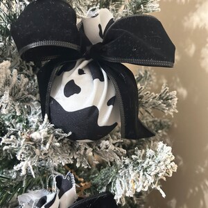 Two Piece Set of Cow Themed Christmas Ornaments - Etsy