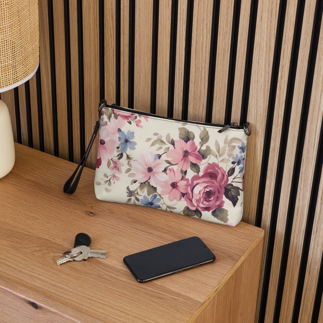 Cottage Core Flower Pattern Crossbody Bag - Etsy