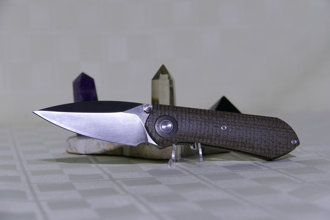 FREE Engraving Sandvik 14C28N Steel CUSTOM Knife Micarta - Etsy