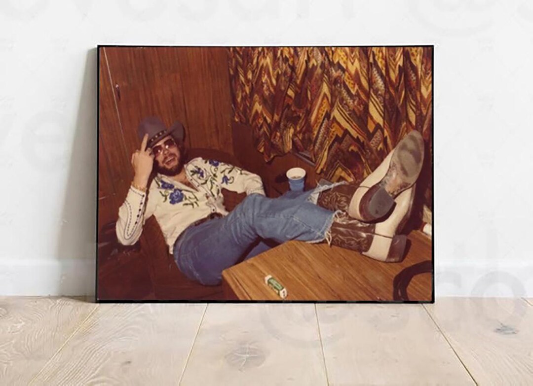 Hank Williams Middle Finger Poster - Etsy