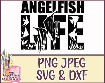 Pet Fish SVG , Angel Fish SVG, Angel Fish Cut File for Cricut Design ...