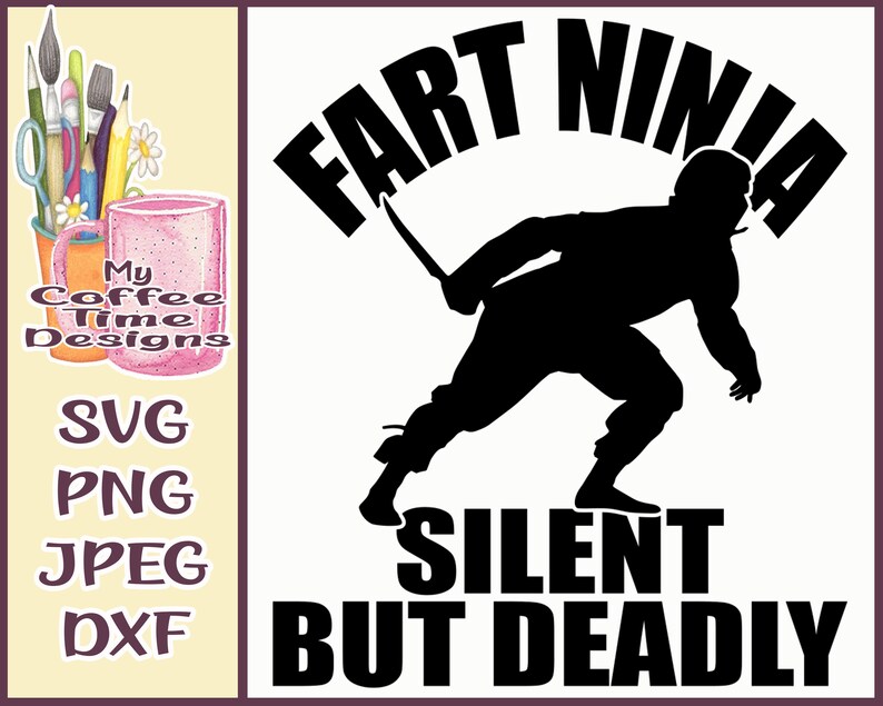 Fart Ninja SVG - Etsy