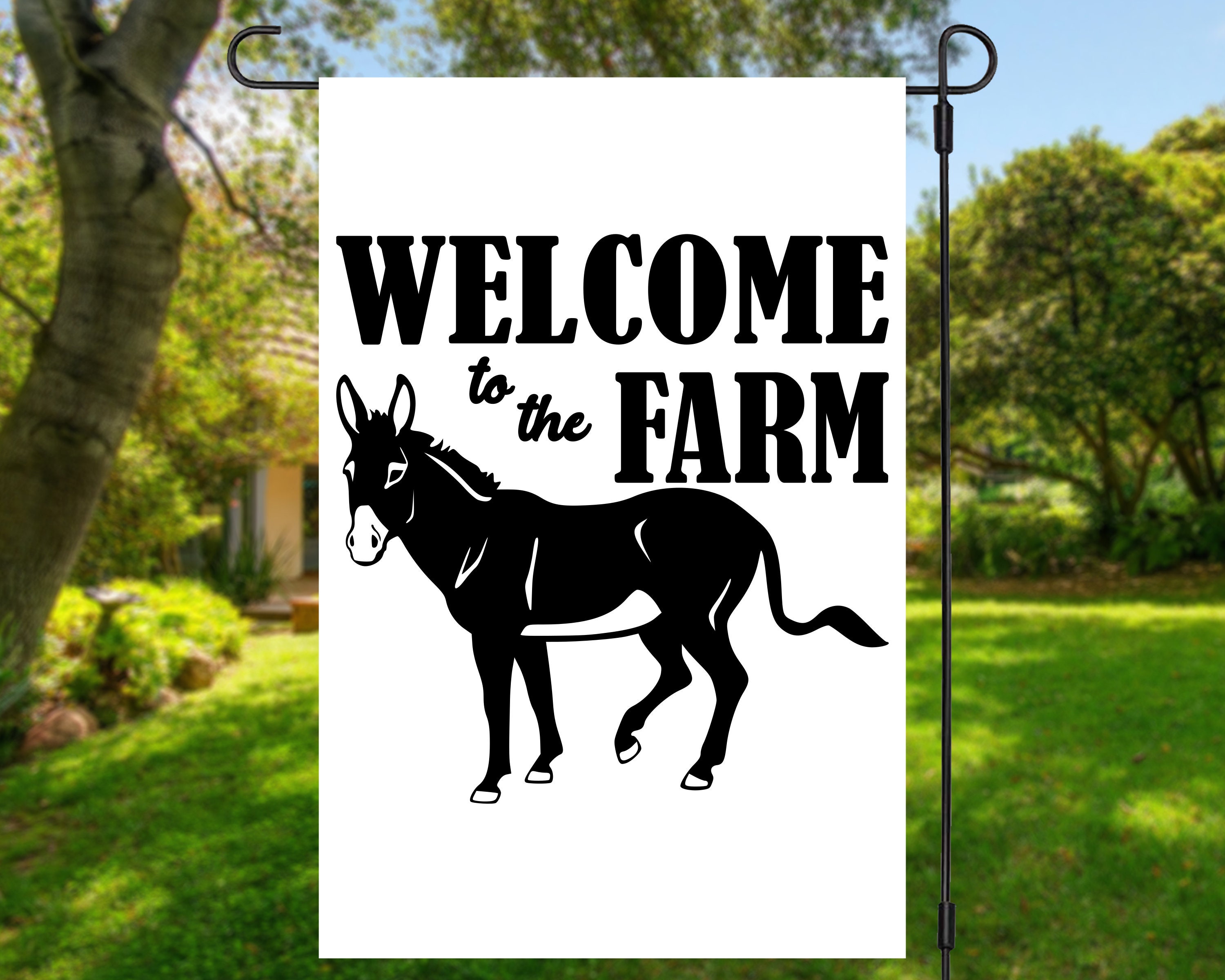 Donkey Welcome SVG - Etsy
