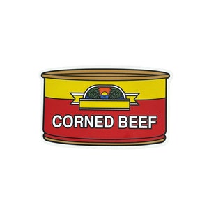 Canned Corned Beef Sticker - Vinyl Sticker, Polynesian Food - Etsy