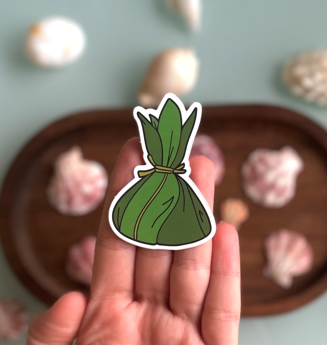 Lau Lau Sticker - Vinyl Sticker, Hawaiian Food, Luau, Hawaiian Art ...