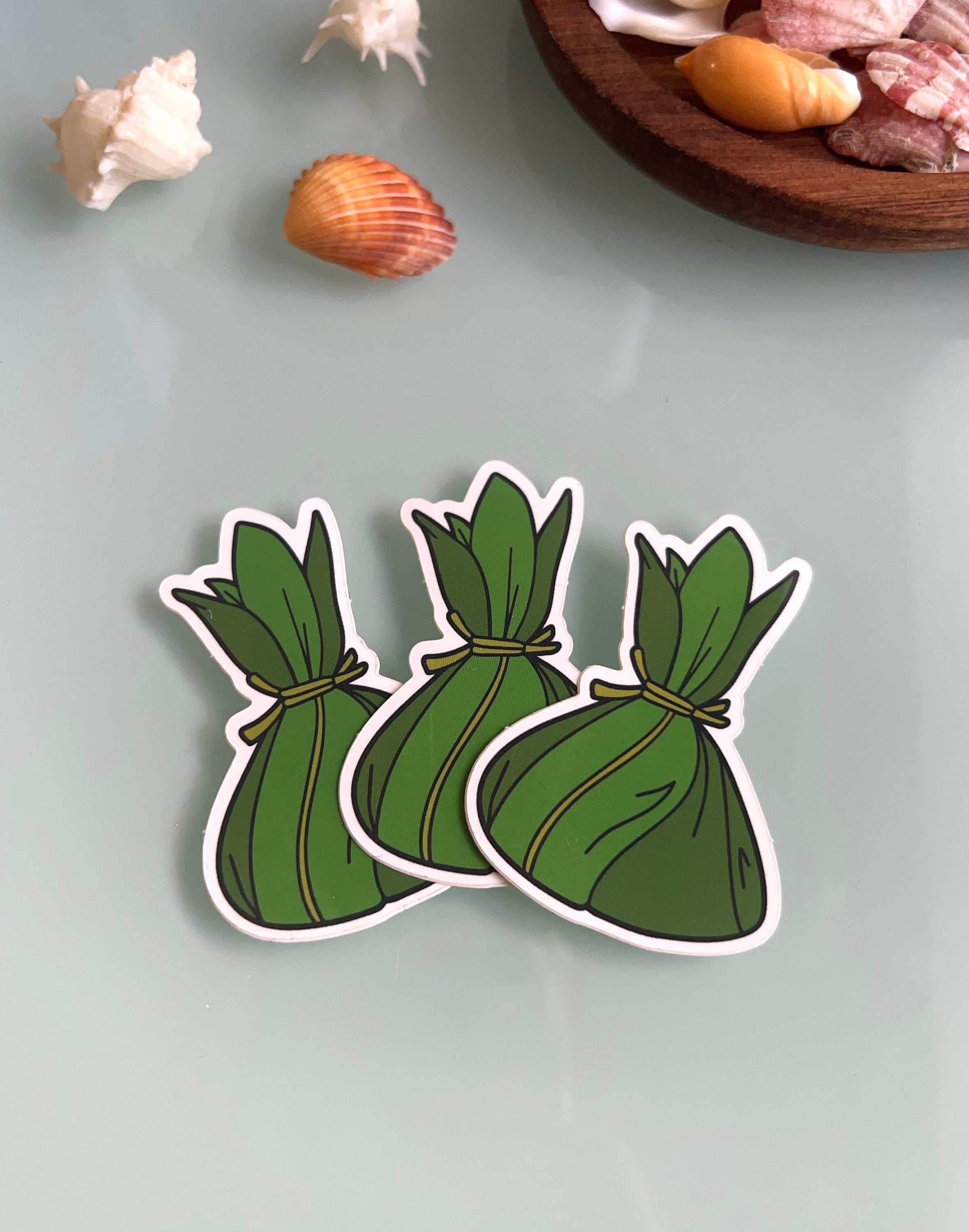 Lau Lau Sticker - Vinyl Sticker, Hawaiian Food, Luau, Hawaiian Art ...
