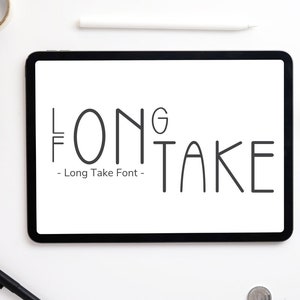 Handwritten Font Goodnote | Long Take - Etsy