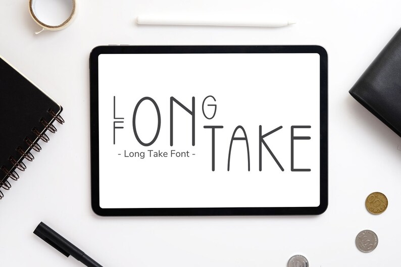 Handwritten Font Goodnote | Long Take - Etsy