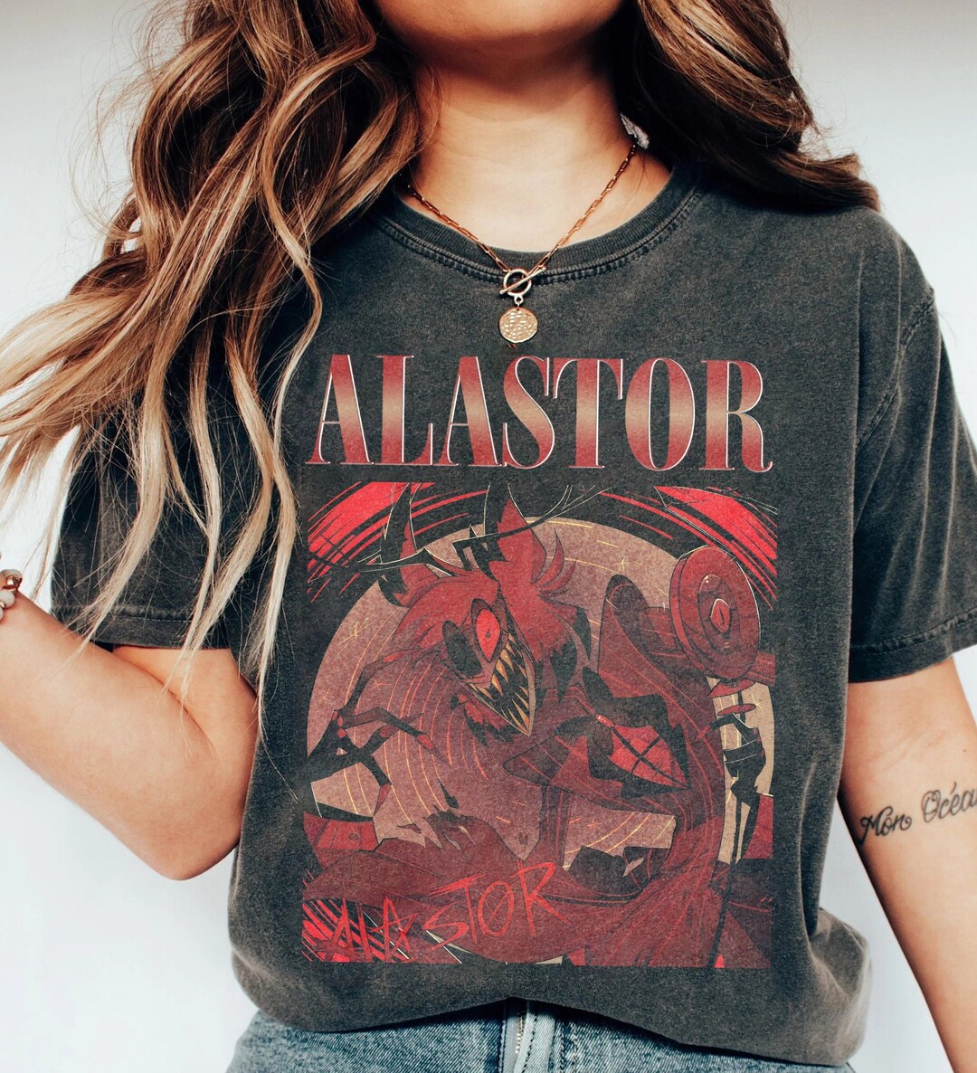 Alastor Hazbin Hotel Characters T-shirt, Alastor Hazbin Hotel T-shirt ...