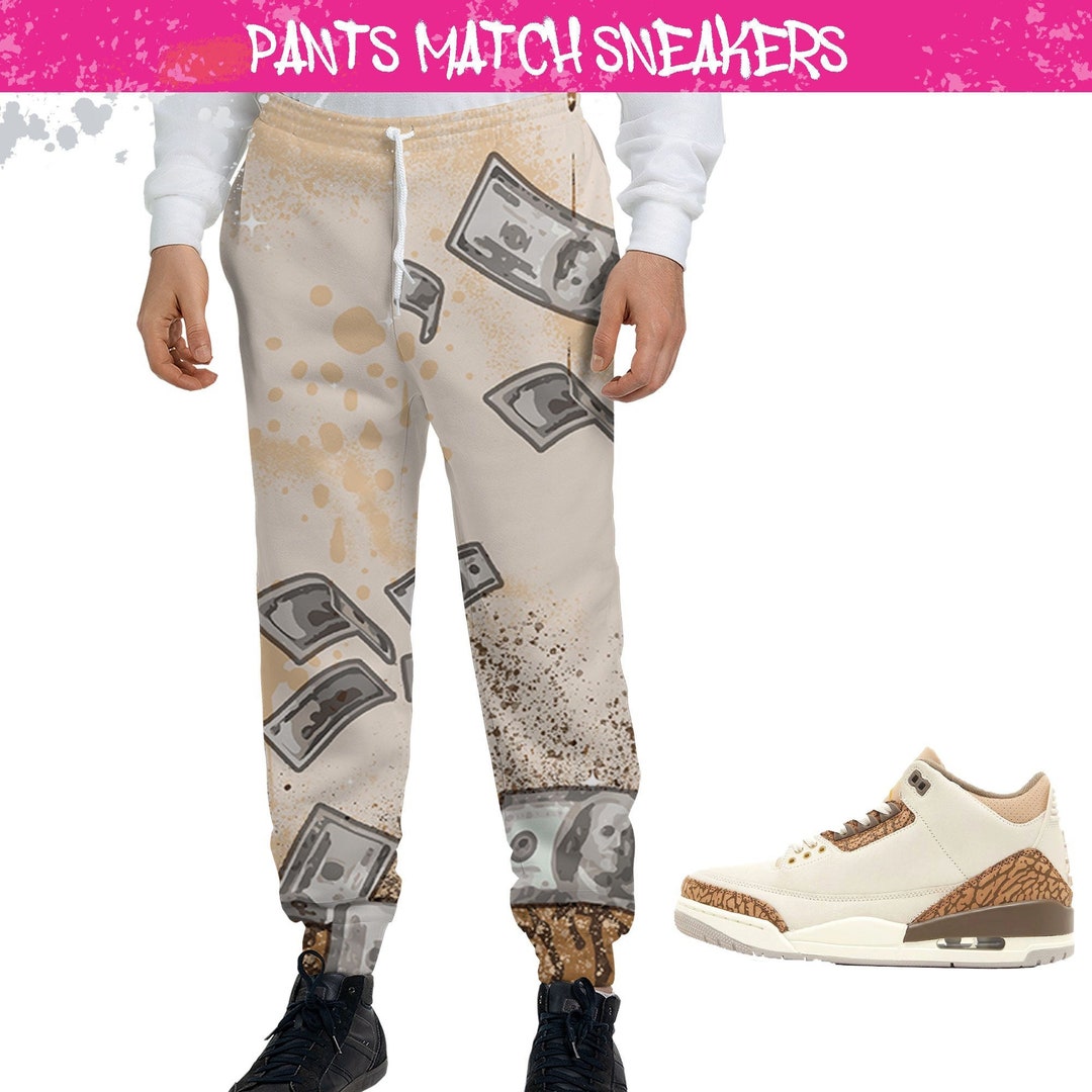Cash Money 3D Splash Paint Unisex 3D Pants Match AJ 3 - Etsy
