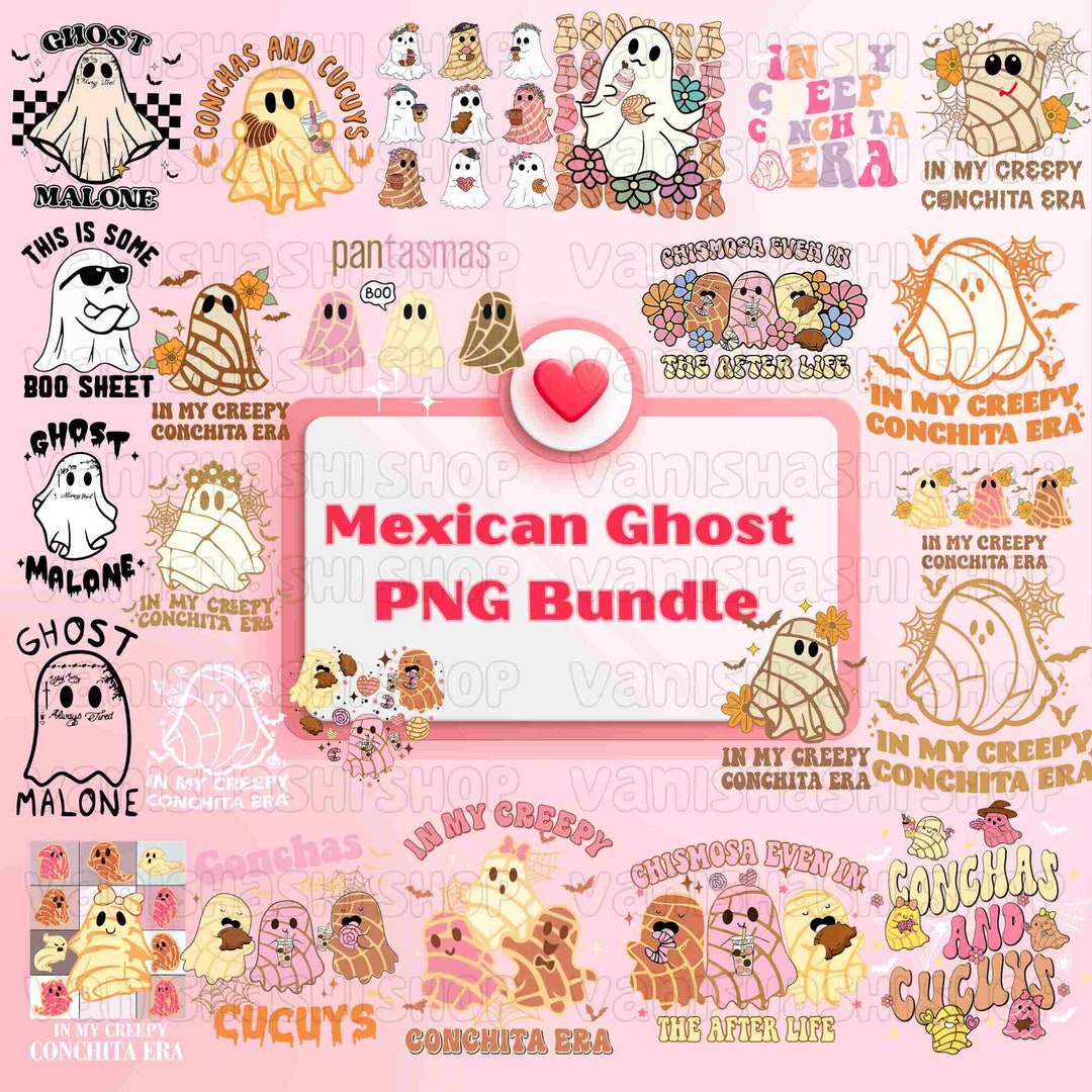 24 Files Mexican Ghost Png Bundleconchas and Cucuys Png - Etsy