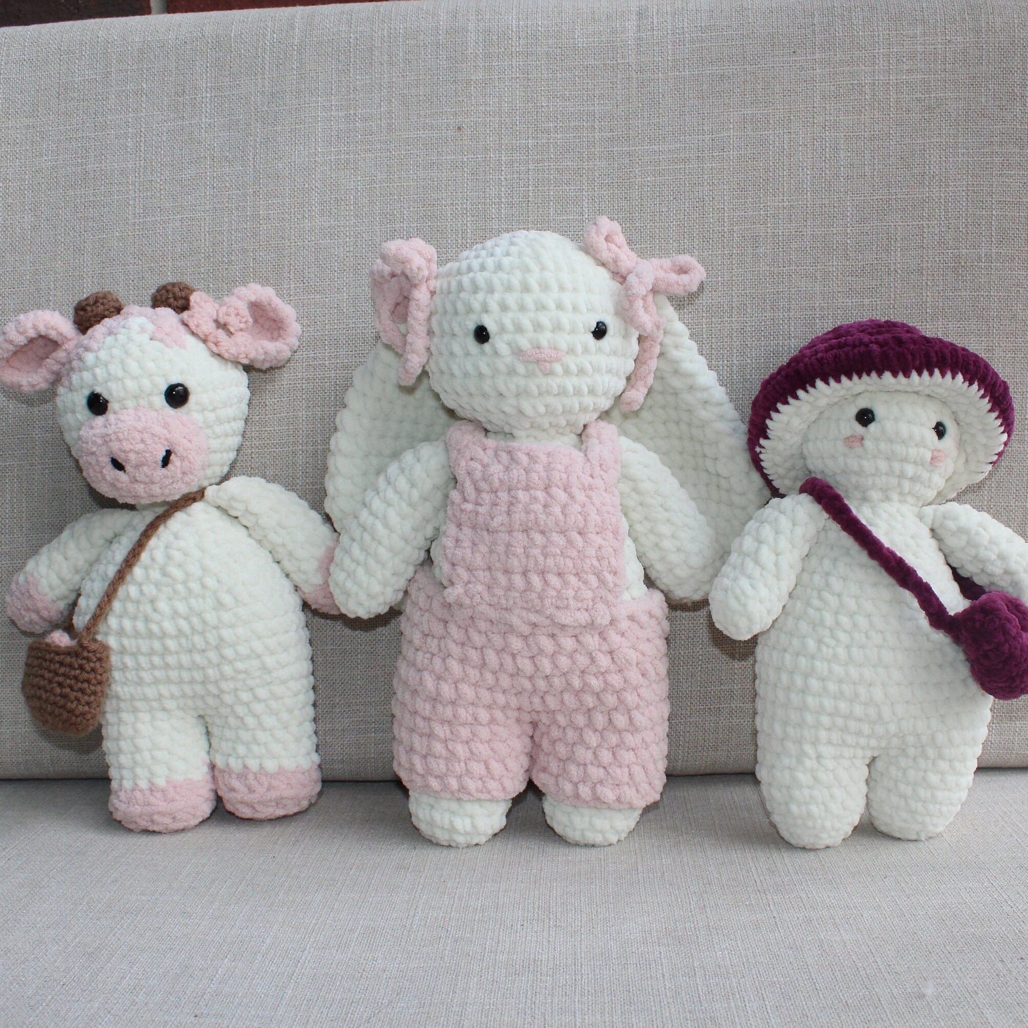 Cottage Core Collection - Crochet Plushie Pattern Pack - Etsy