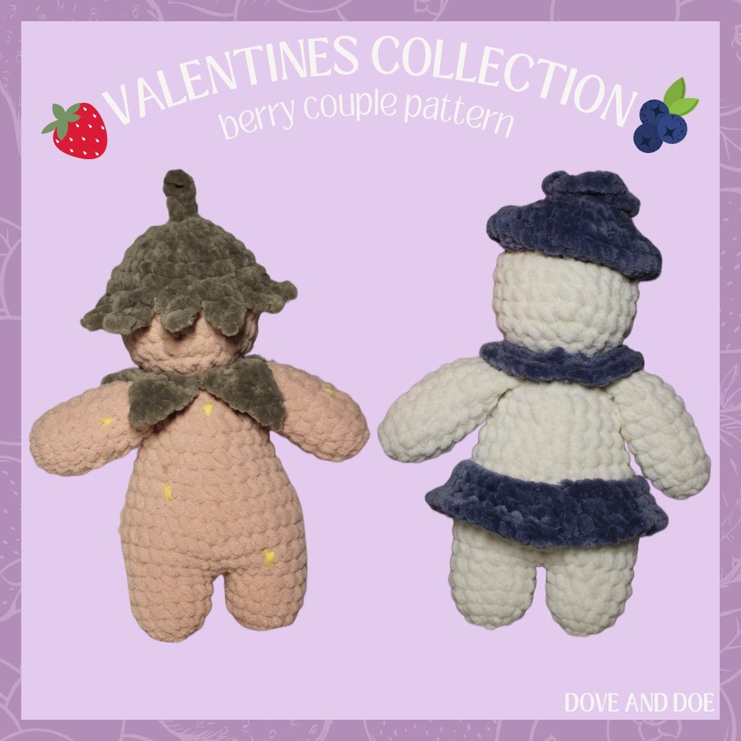 Berry Couple Plushie Pack - Crochet Pattern - Etsy