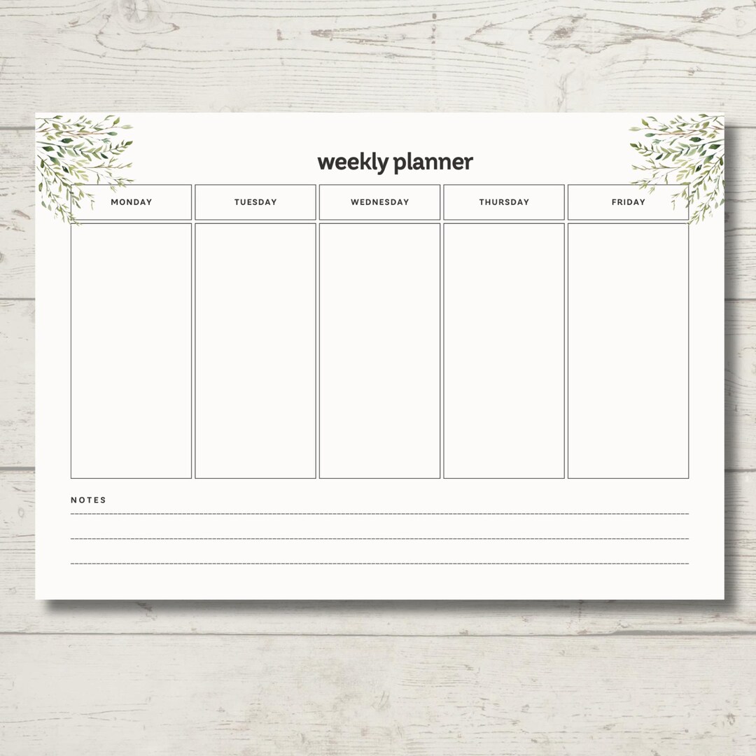 Weekly Planner Desk Pad - 50 Tear-off Pages, Ideal for Organizing Your ...