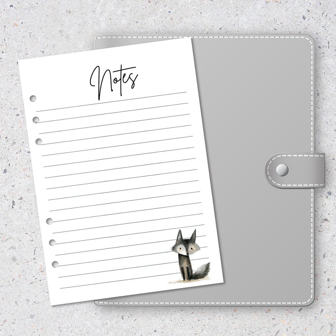 Self Care A5 6-ring Planner Inserts, Refillable Organizer for ...