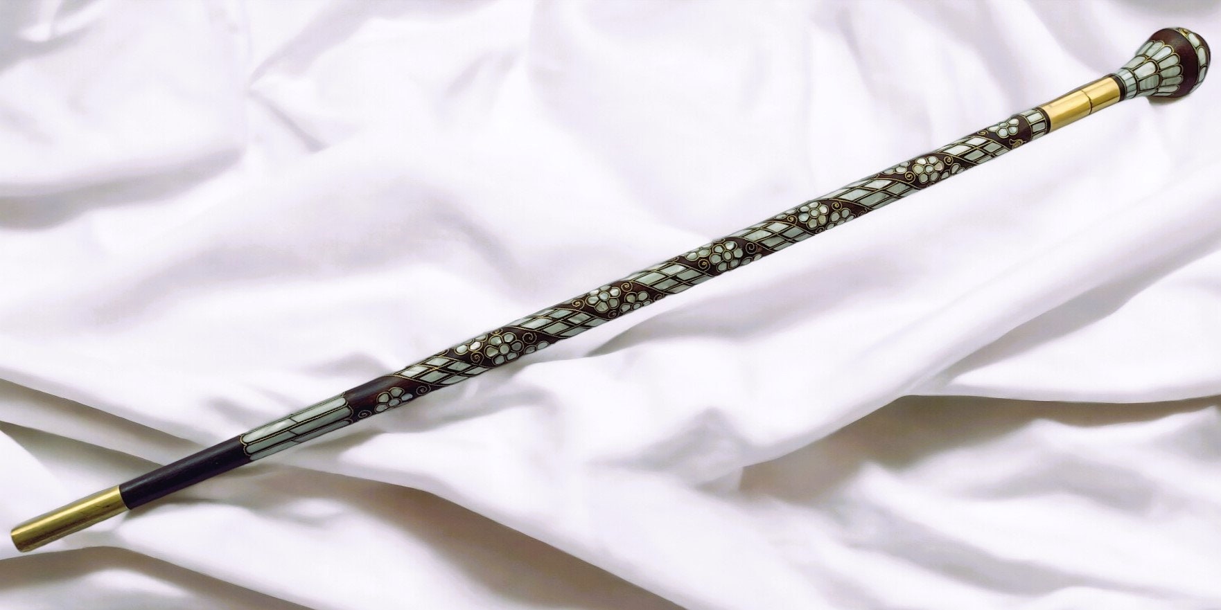 Unique Cane-mother of Pearl-vintage Cane-walking Stick-handmade Walking ...