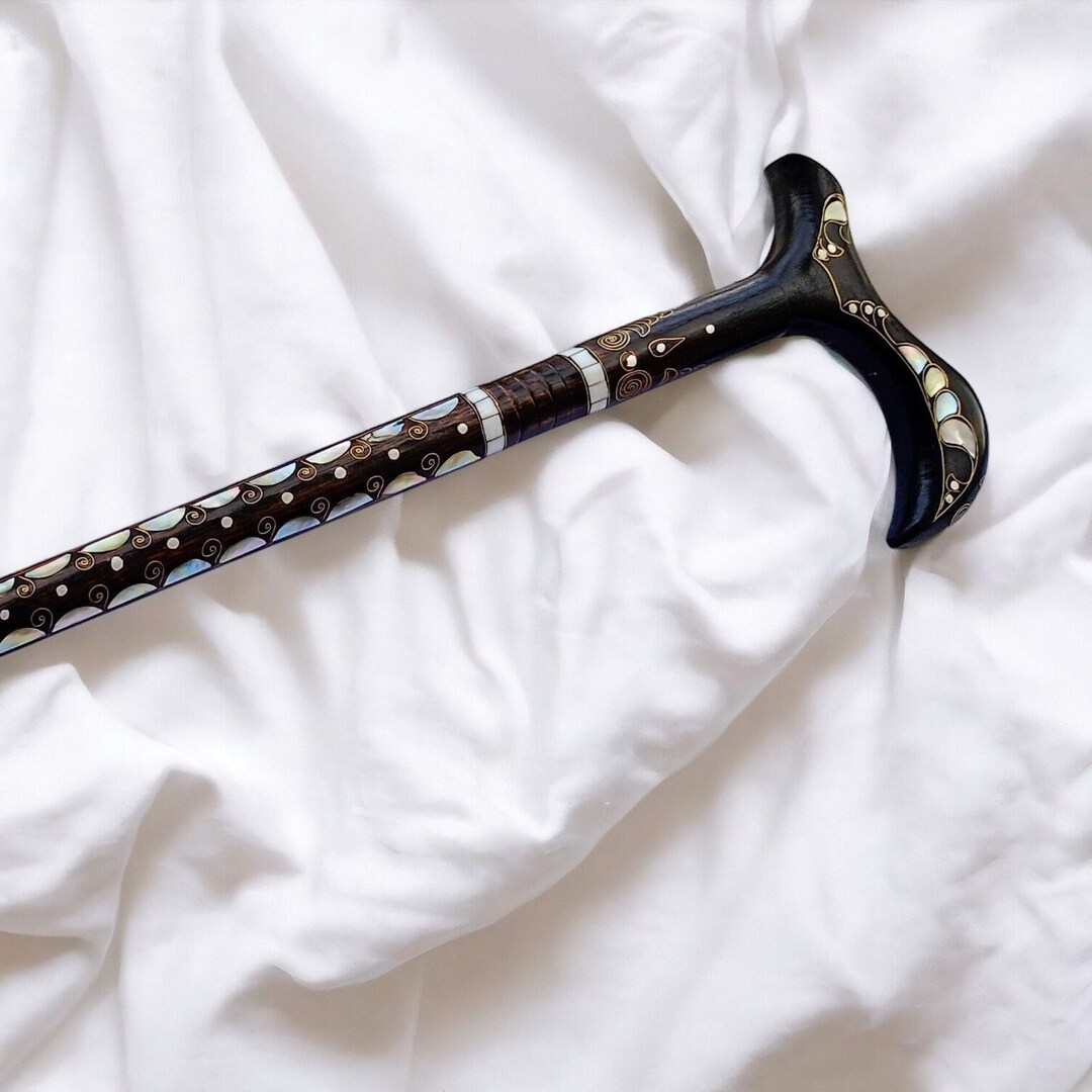 Unique Cane-mother of Pearl-vintage Cane-walking Stick-handmade Walking ...