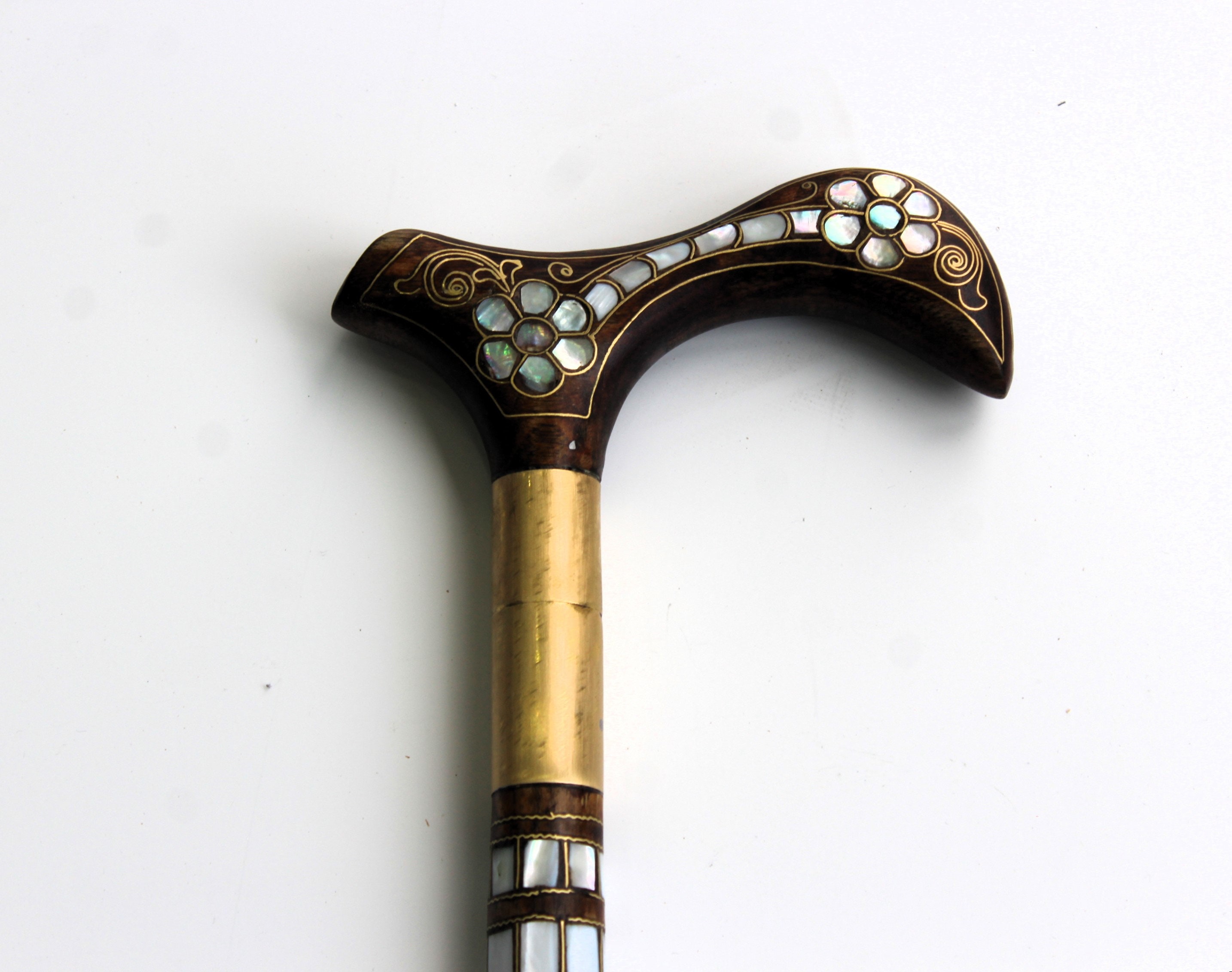 Unique Cane-mother of Pearl-mother of Pearl Walking Stick-walking Stick ...