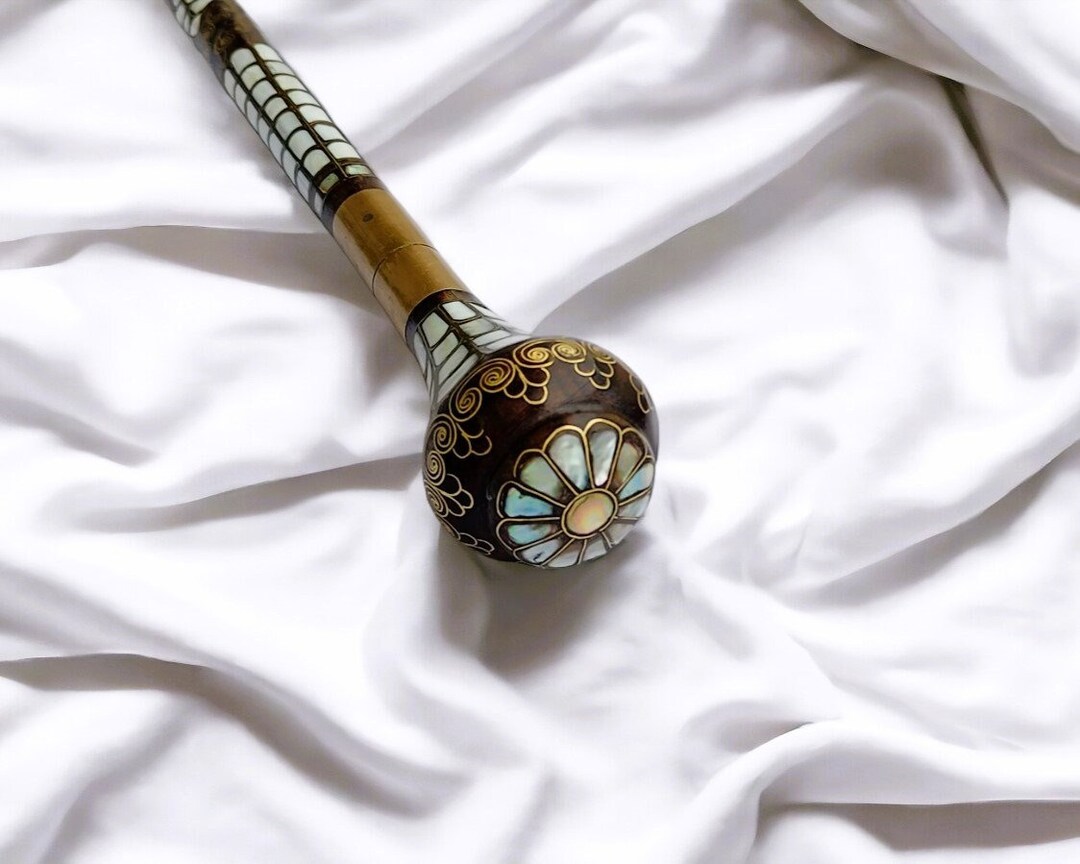 Unique Cane-mother of Pearl-vintage Cane-walking Stick-handmade Walking ...