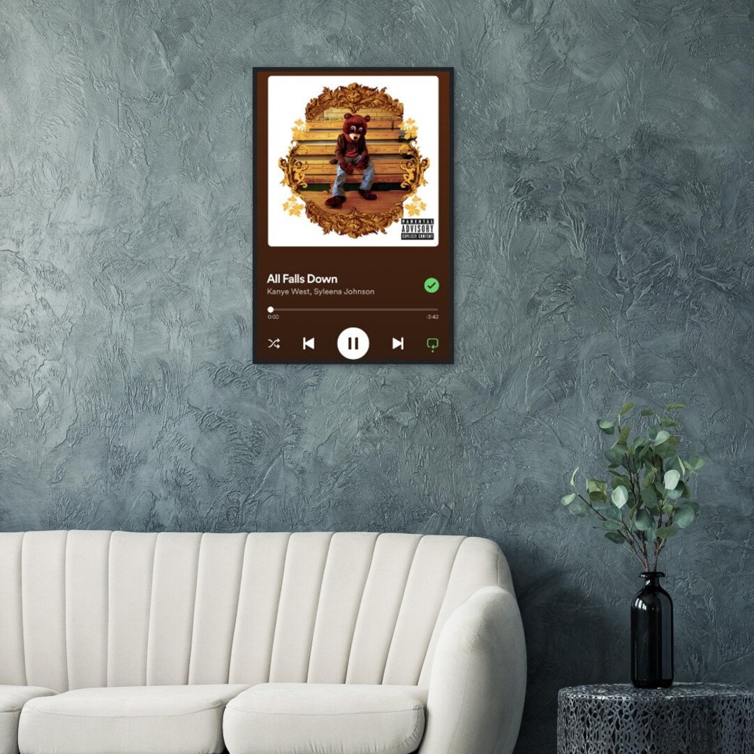 All Falls Down, Kanye West, Spotify Player, Crazy Cool, Framed Poster ...