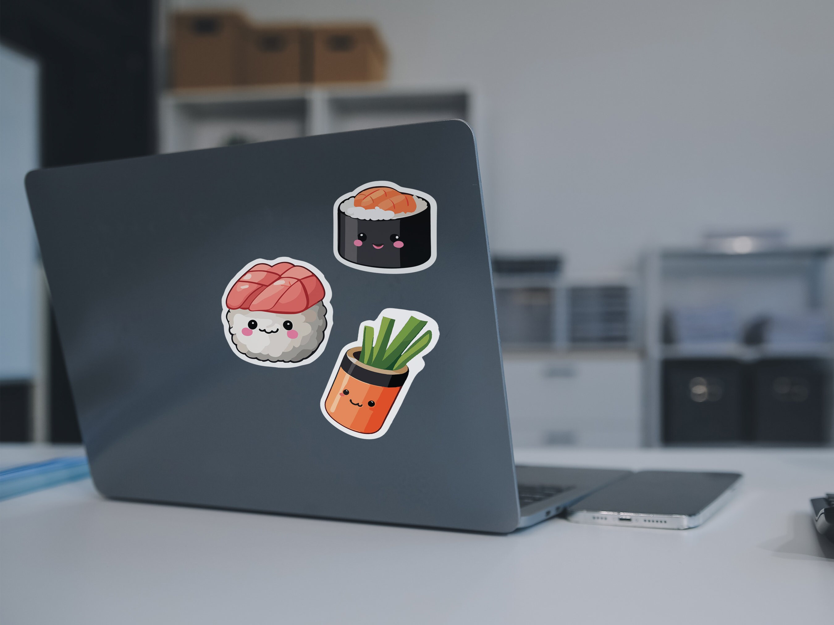 Cute Kawaii Sushi Clip Art Printable Digital Download Vector Art ...