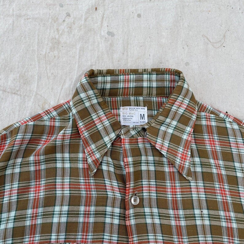 Vintage 80s 70s Big Mac Jcpenney Sanforized Brown Flannel - Etsy