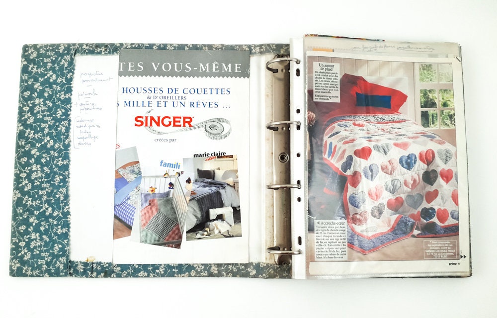 Set of Vintage Patchwork Patterns and Descriptions 1960s France ...