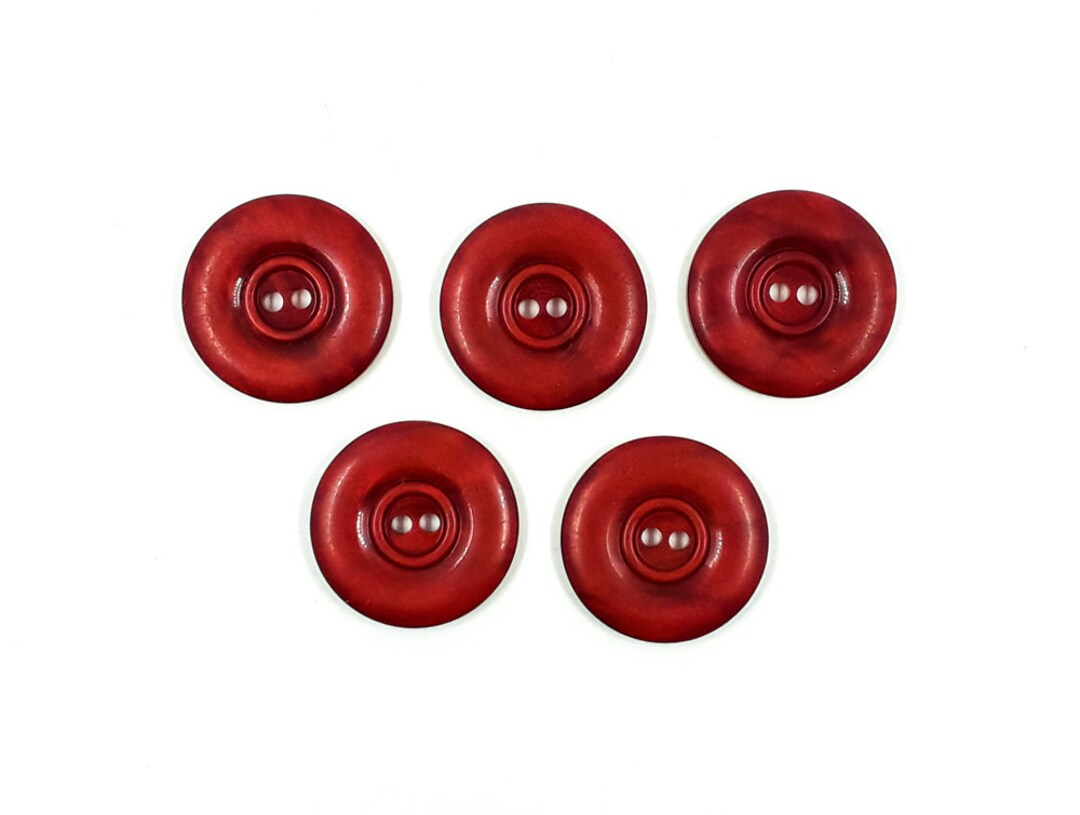 Set of 5 Vintage Burgundy Claret Buttons 1960s France Vintage Bordeaux ...