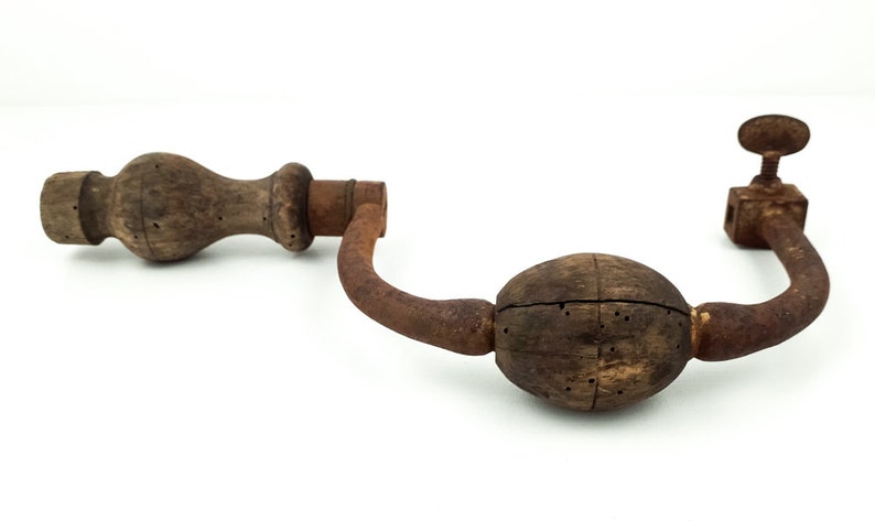 Antique Hand Drill Early 20th Century France French Vintage Rusty Old ...