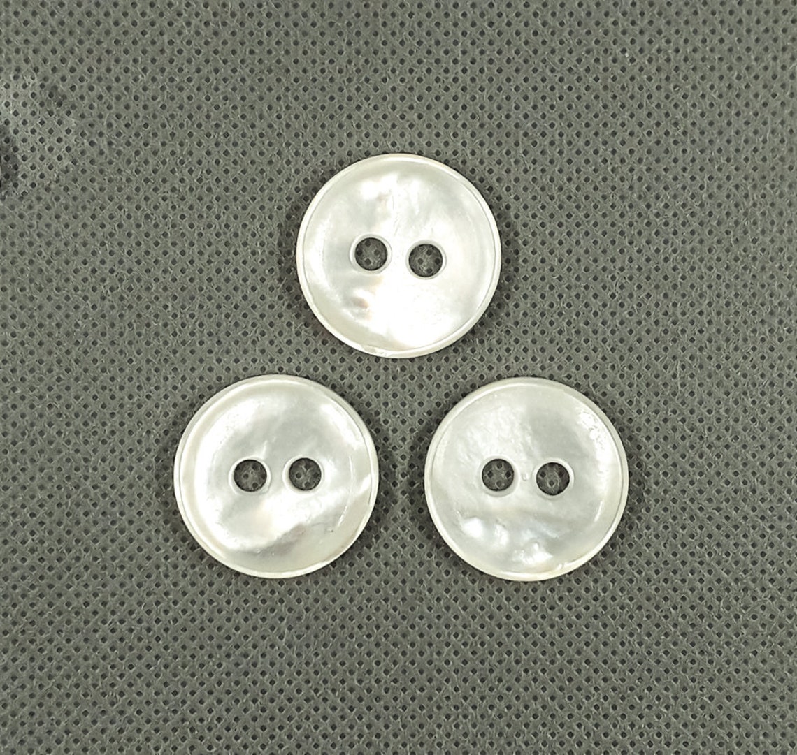 Set of 3 Vintage Big Nacre Mother-of-pearl Large Buttons 1960s France ...