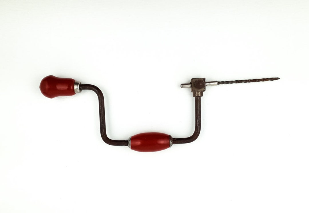 Vintage Hand Drill 1960s France French Vintage Hand Drill Wooden Handle ...